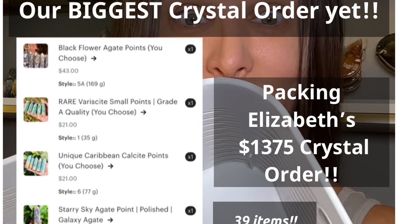 Packing our BIGGEST Crystal Order yet!! - YouTube