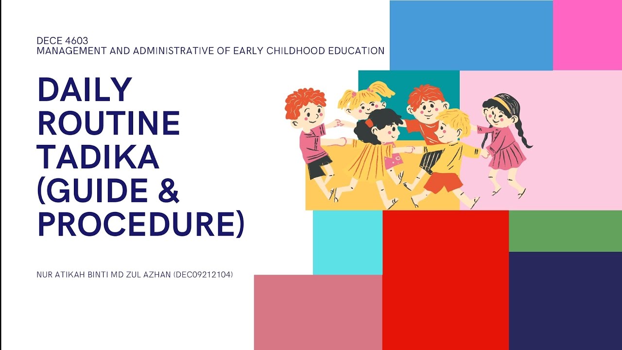 Daily Routine for Kindergarten (Tadika) - YouTube