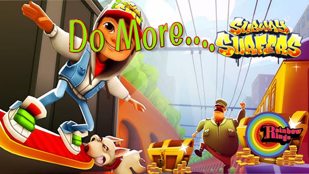 Subway Surfers with Rainbow Rings - YouTube