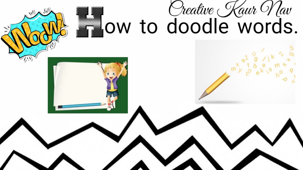 How to doodle words! Doodling of words! Magical way to write a word! # ...