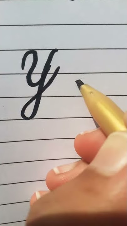 How to write Y letter in Cursive writing. - YouTube