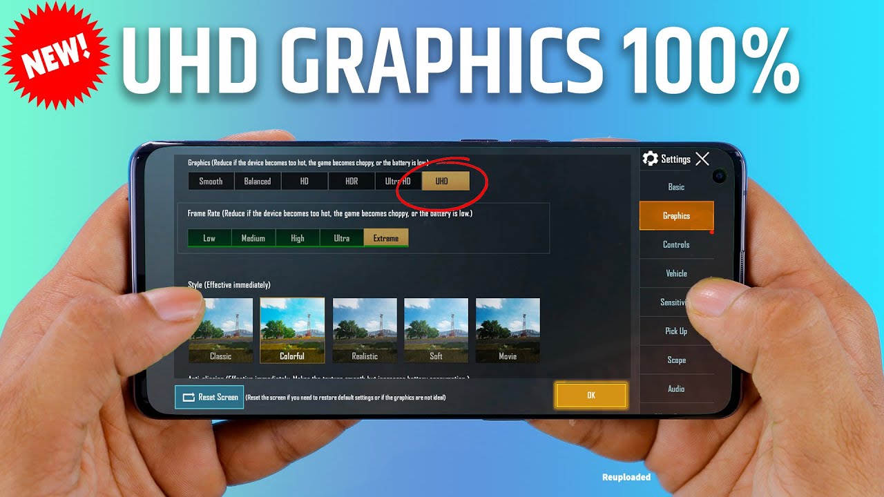 PUBG New UHD Ultra Graphics Setting - YouTube