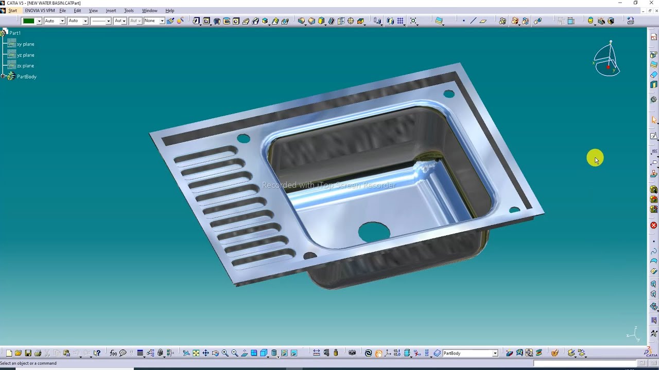 CATIA V5 PRACTICE FULL LECTURE-01 - YouTube