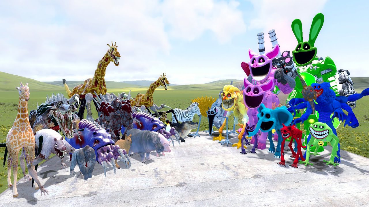 New Zoochosis Mutant Animal vs Mecha Titan Smiling Critters Poppy ...
