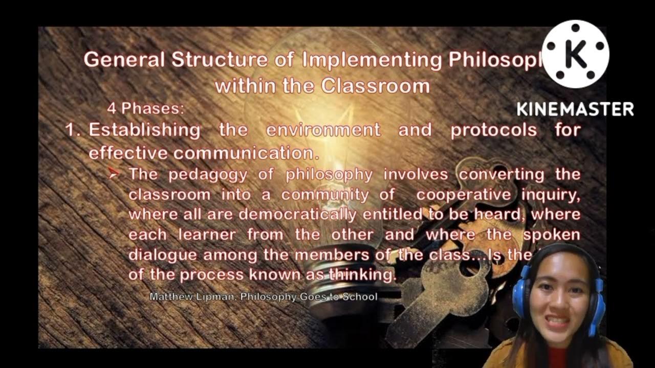 The Practice of Philosophy in the Classroom - Teacher Leian - YouTube