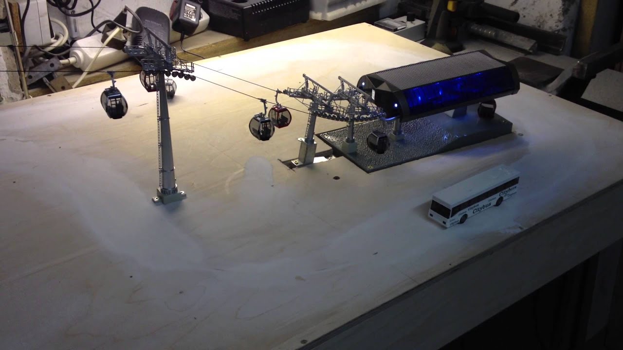 Jägerndorfer HO Seilbahndiorama 4 - YouTube