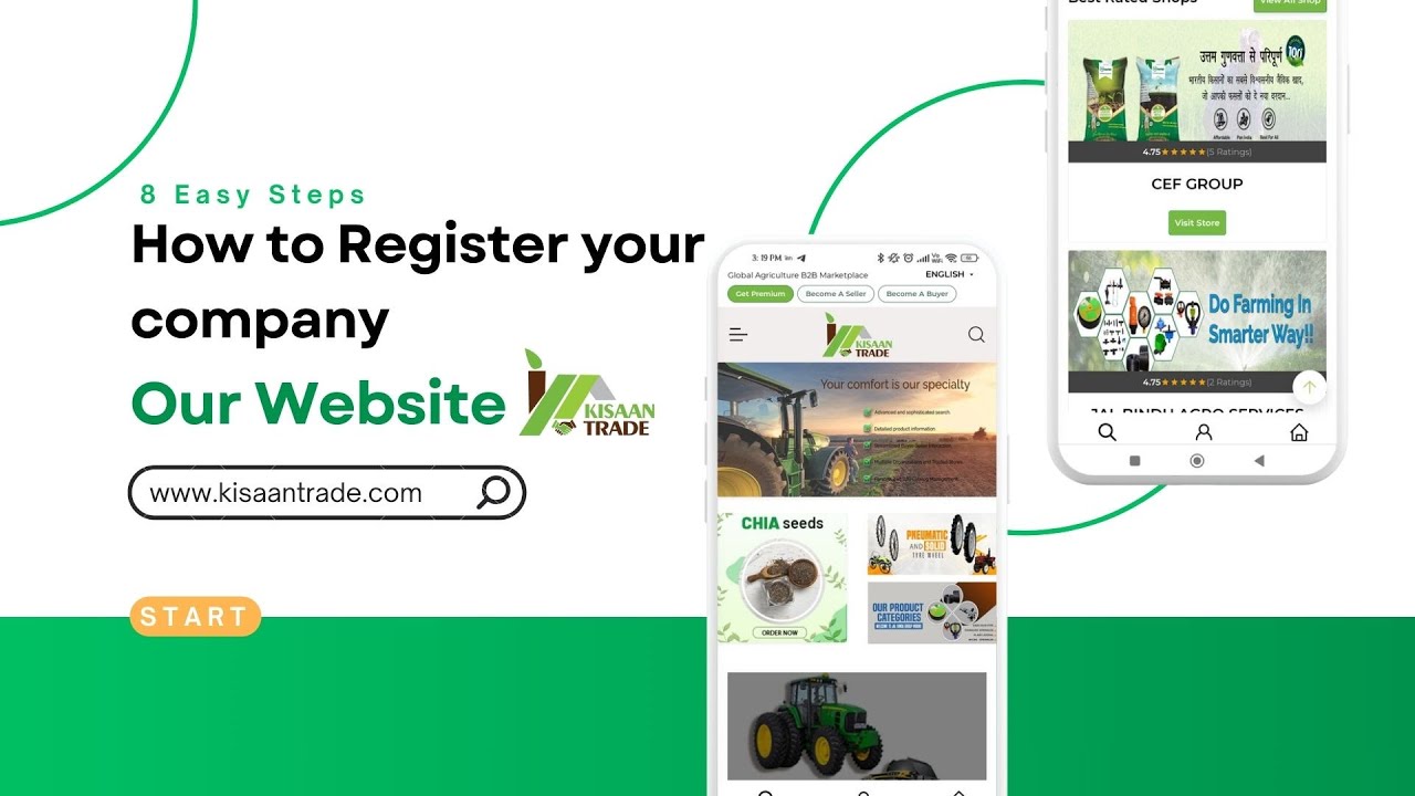 Step-by-Step Guide: Register Your Company on Kisaan Trade Website - YouTube
