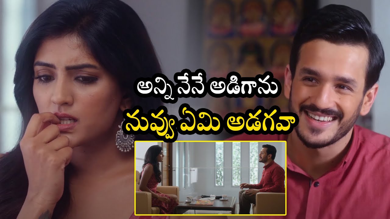 Akhil Akkineni And Eesha Rebba Marriage Looks Scene || Most Eligible ...