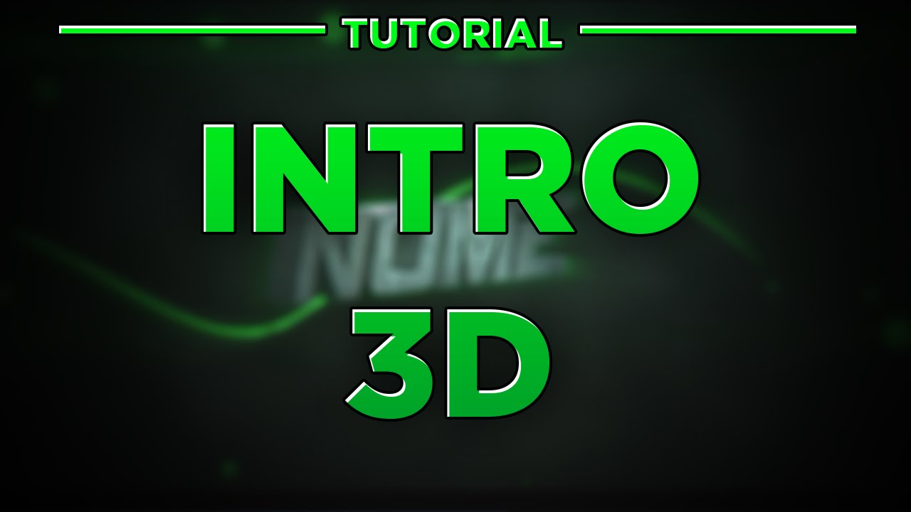 Como fazer uma intro 3d!! [part.1] - YouTube