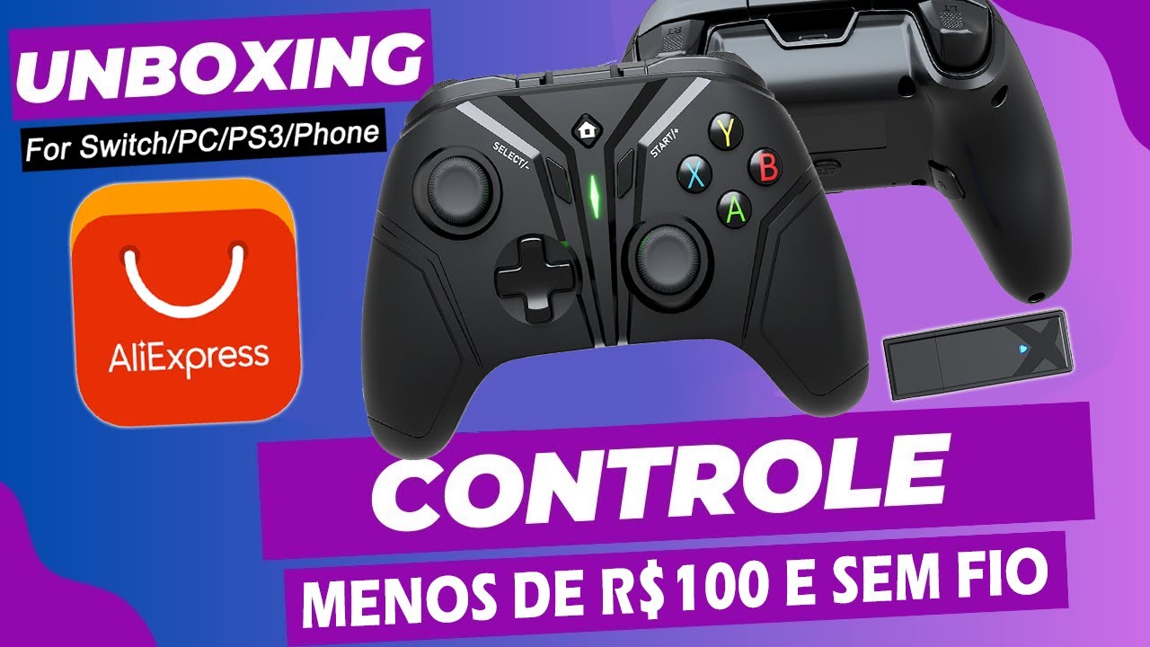 Controle SEM FIO e CUSTO BENEFICIO para PC do ALIEXPRESS | RH 068 - YouTube