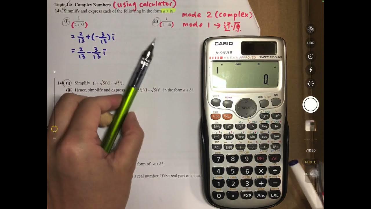 Topic 14: Complex Numbers (using calculator) (HKDSE) - YouTube