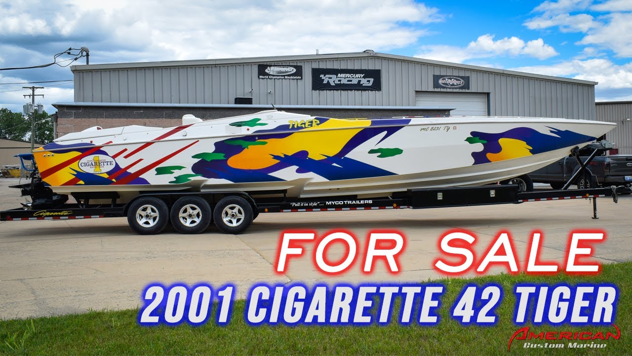 ACM: (SOLD) 2001 Cigarette Racing 42 Tiger - YouTube
