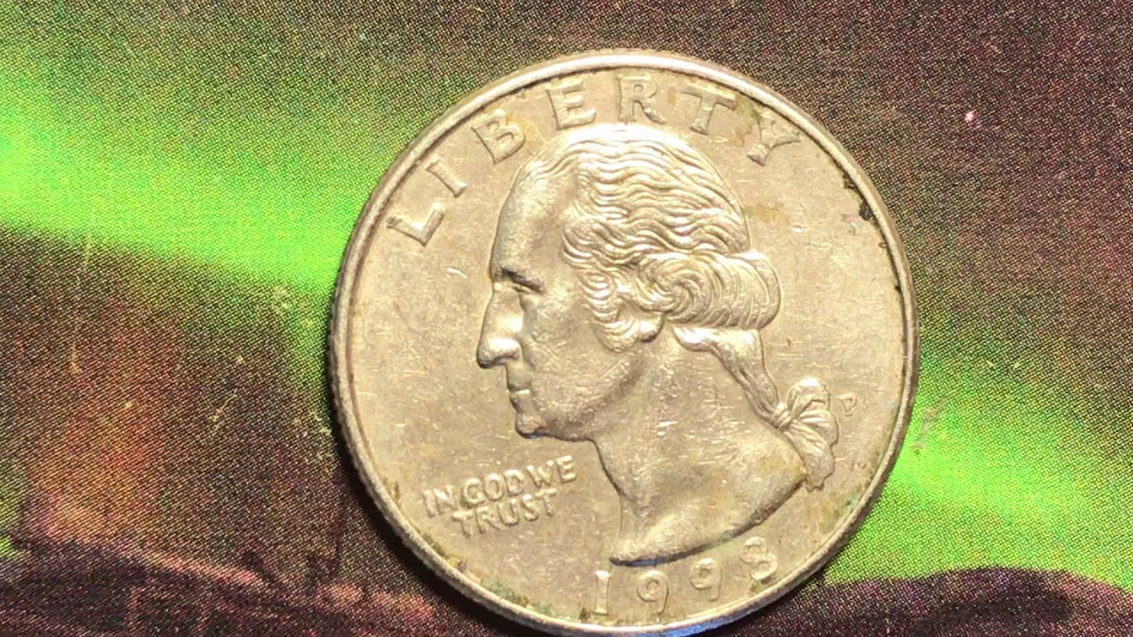 Washington 1998 mint mark P quarter double die error. - YouTube