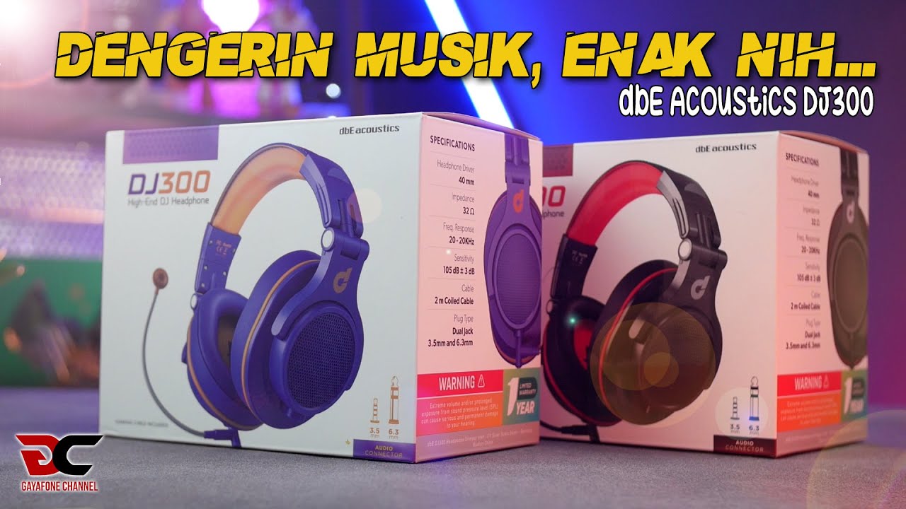 Headphone dbE Acoustics DJ300🔥 || Paling Enak Nih Buat Dengerin Musik ...