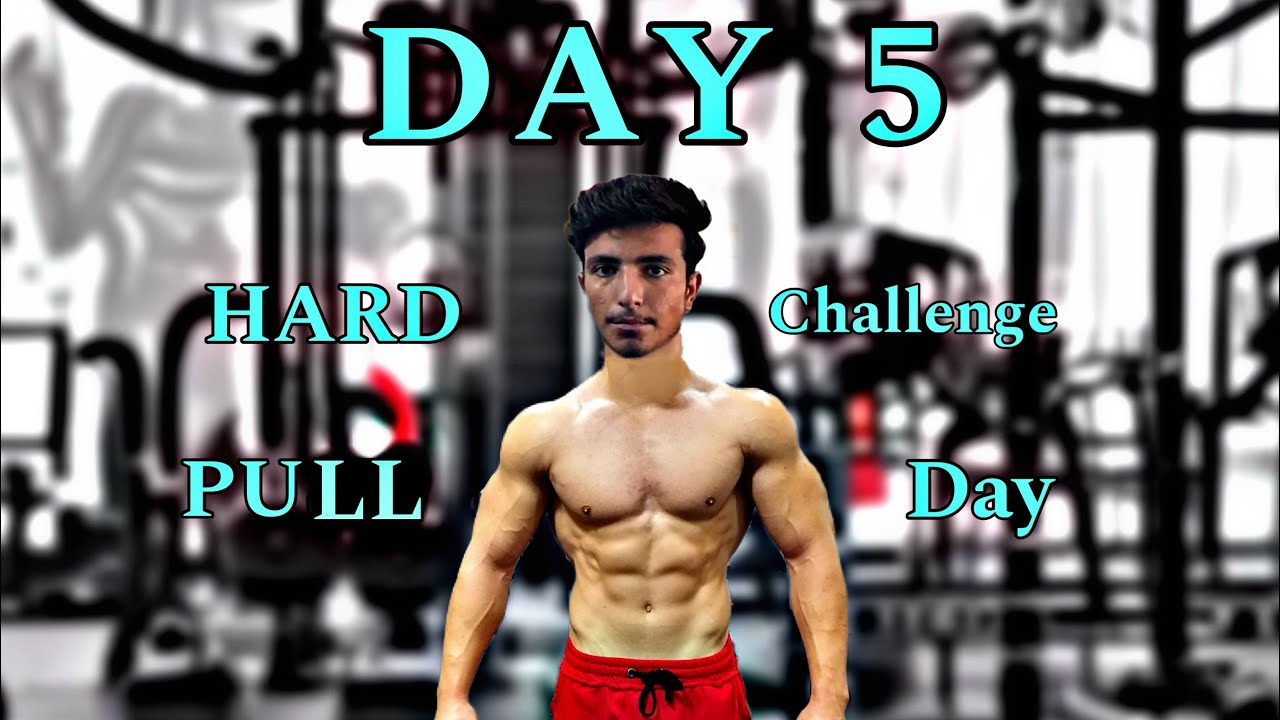 Day 5 of 365 days Hard Challenge🤯🏋️|Pull day|Afridi fitness| 365 days ...
