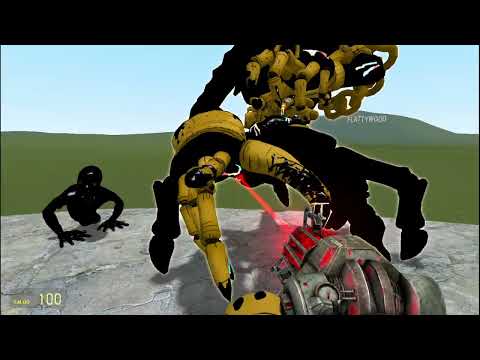 Bendy and the dark revival NPCs en garry's mod! - YouTube