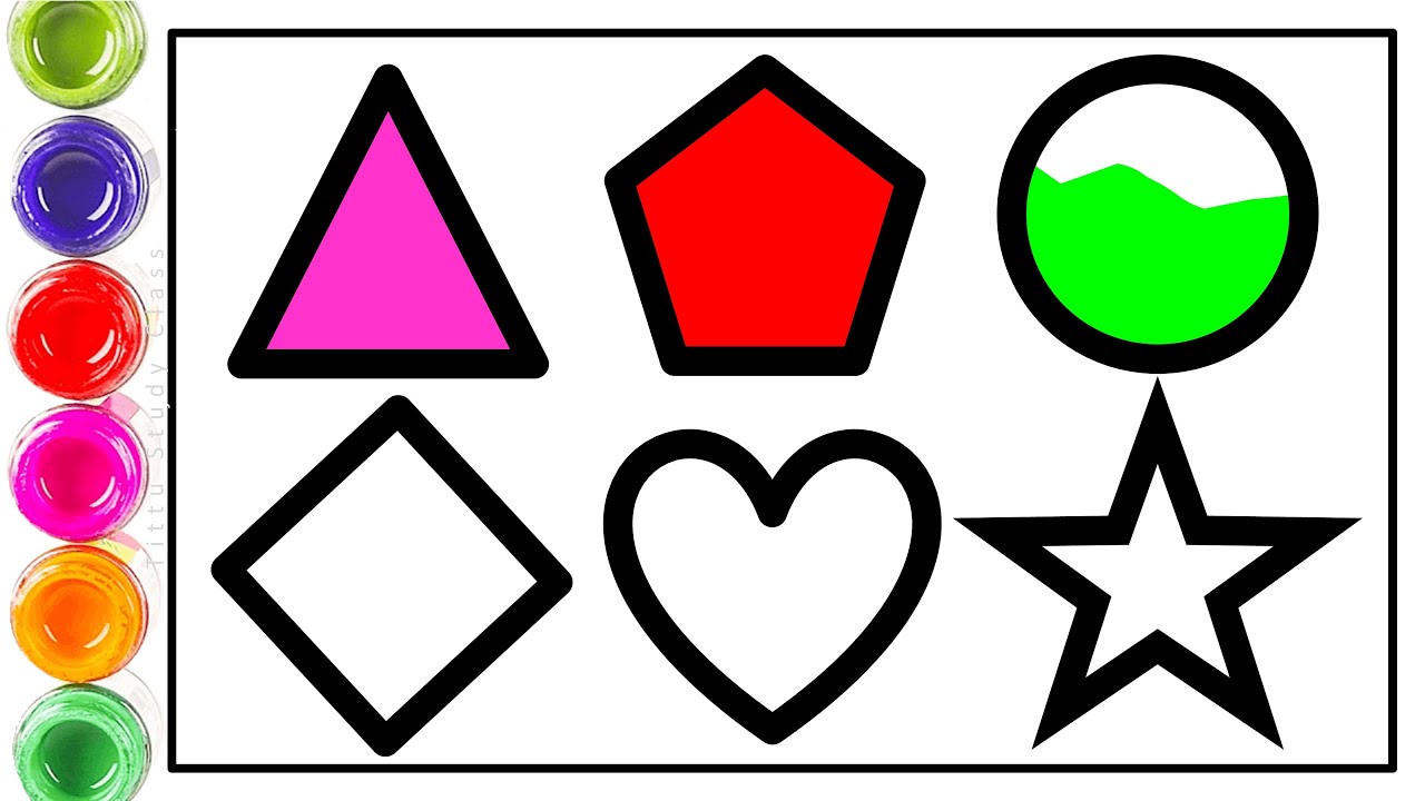 2d Shapes Name | Shapes Drawing | Drawing Shapes | Shapes Coloring ...