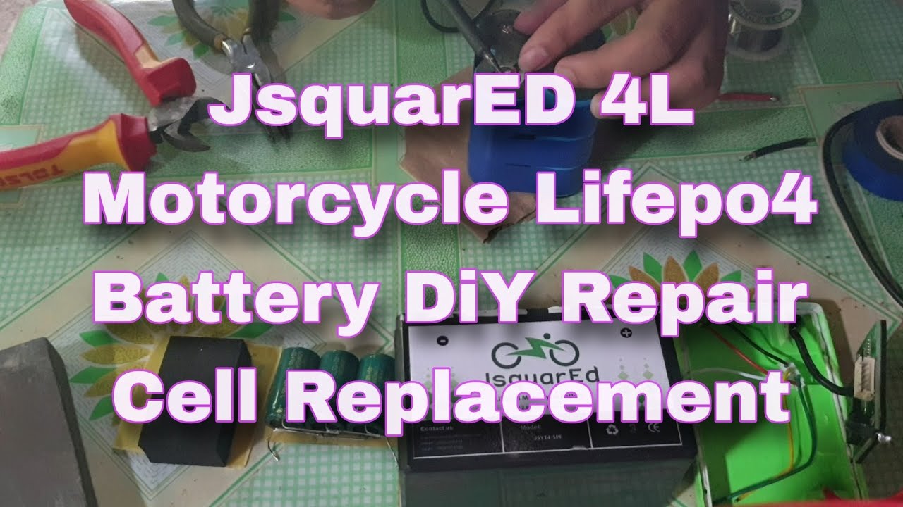 Mio i 125 Battery Repair | JsquarED 4L Motorcycle Lifepo4 Battery Cell ...