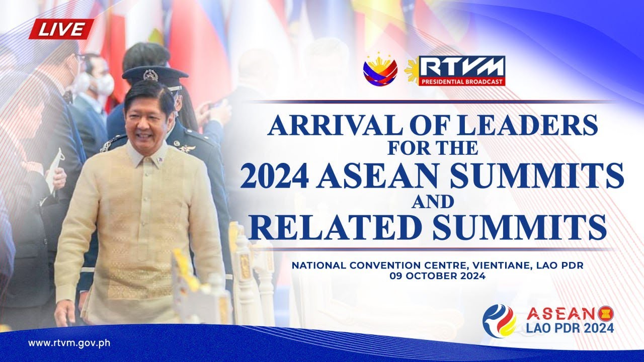 Arrival of Leaders for the 2024 ASEAN Summits and Related Summits 10/09 ...