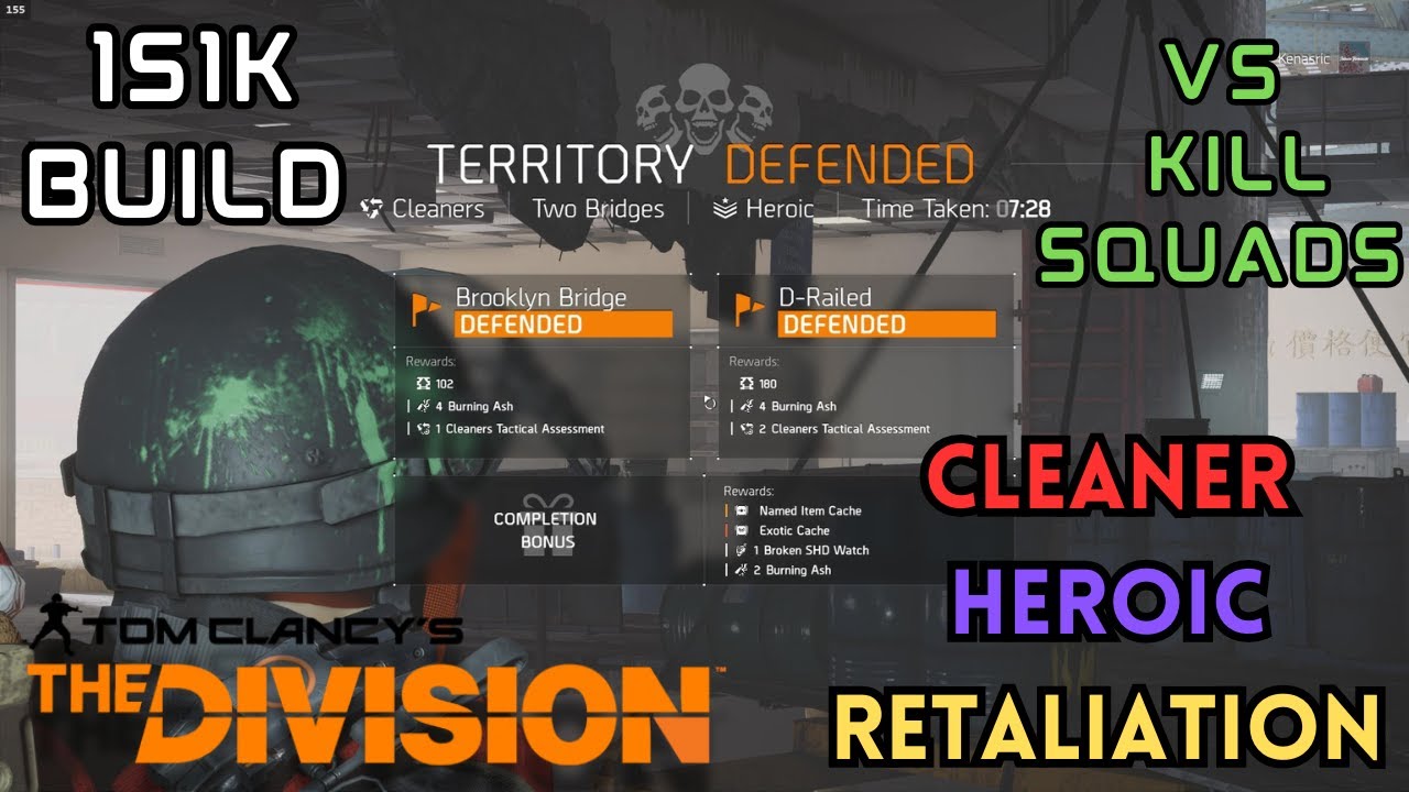 The Division 2: Cleaners Heroic Retaliation (1-shot Rifle Build vs Kill ...