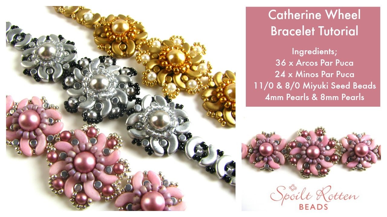 Catherine Wheel Bracelet Tutorial - YouTube