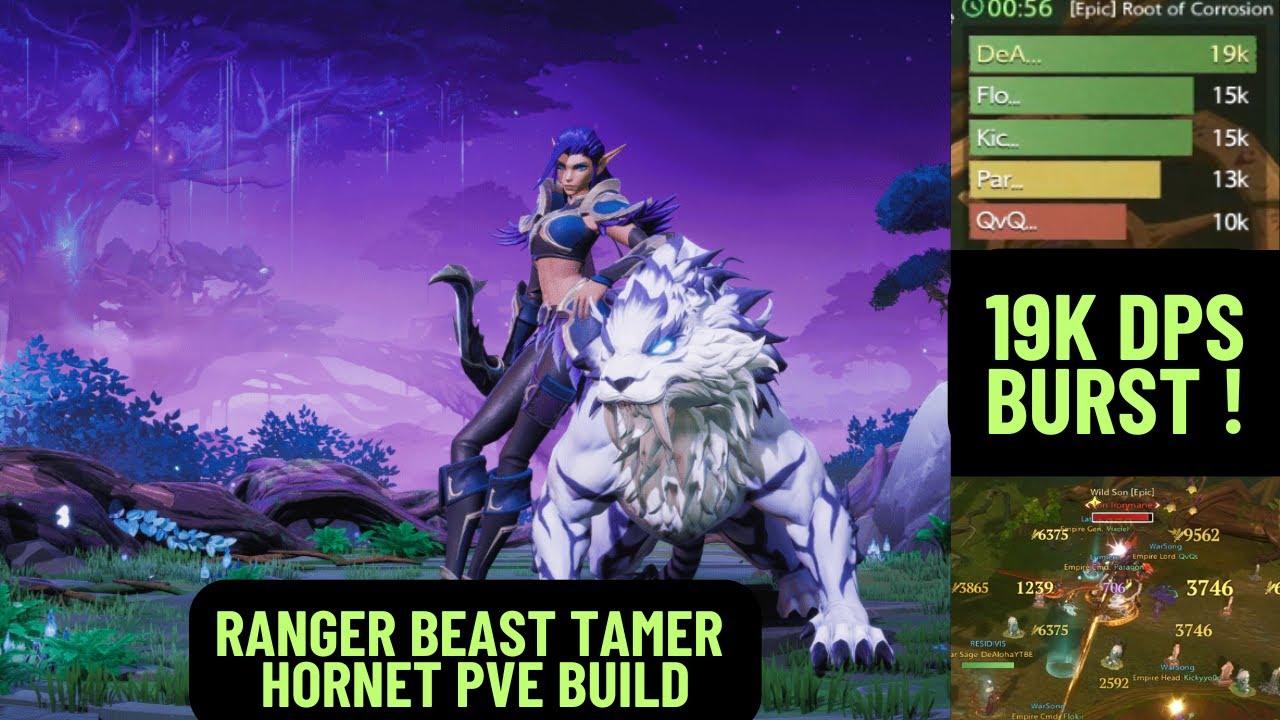 TARISLAND RANGER BEAST TAMER - HORNET PVE BUILD | TARISLAND MMORPG ...