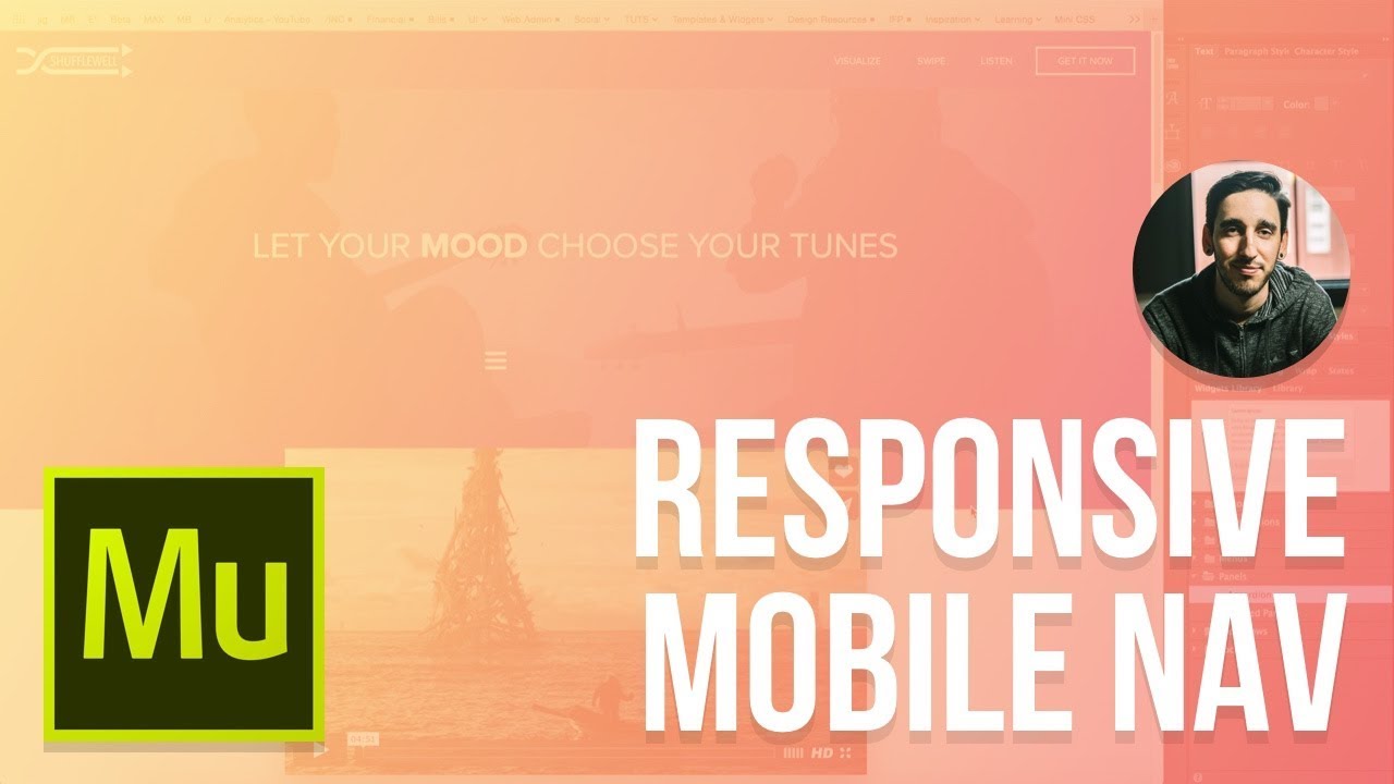 Adobe Muse 2016 Tutorial | Responsive Mobile Navigation Menu - YouTube