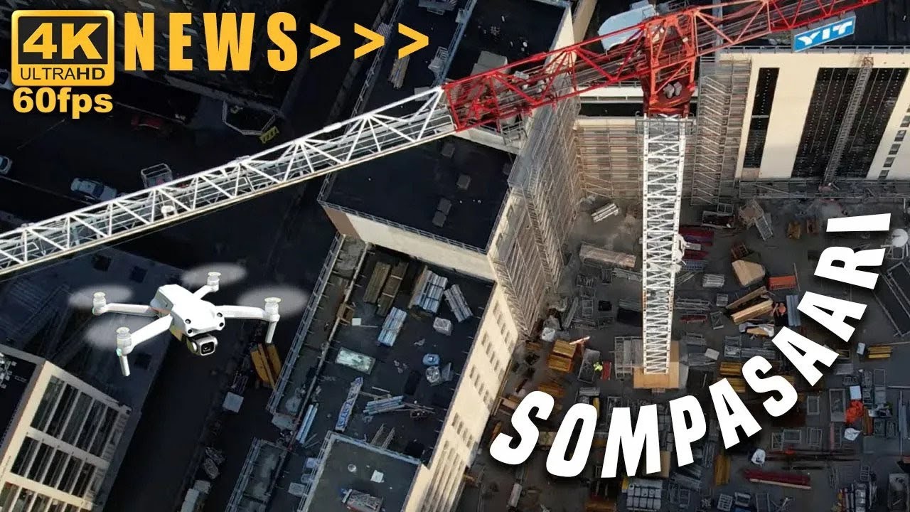 Sompasaari, Kalasatama, Kruunusillat - Helsinki 🚁 Drone Video 4K ...