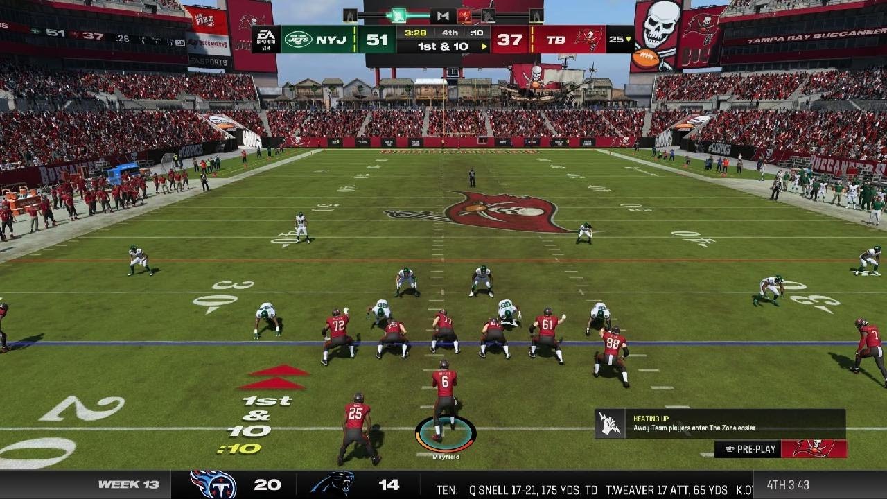 Madden NFL 24 gameplay season 7 week 12 buccaneers vs jets part 2 of 2 ...