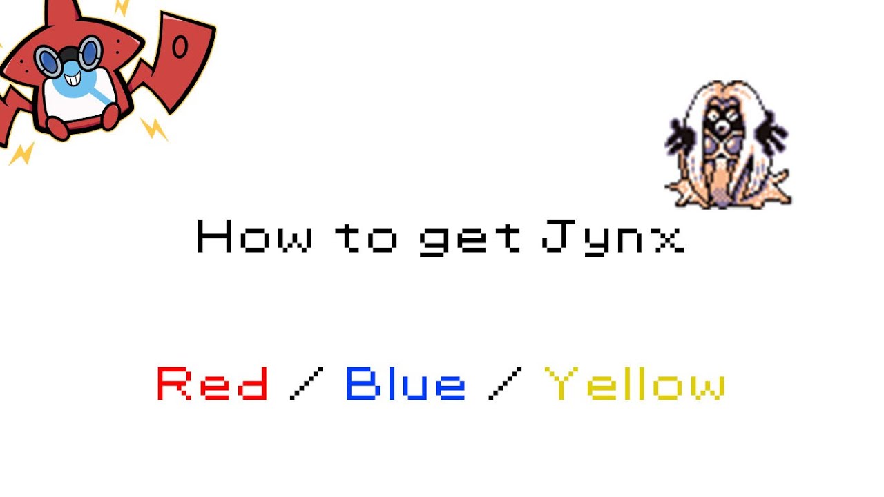 How to get Jynx in Pokemon Red/Blue/Yellow [#124] - YouTube