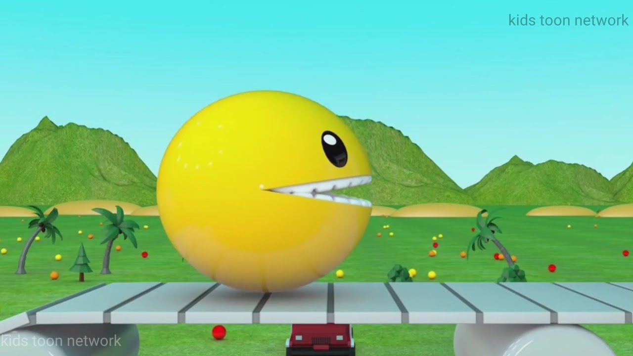 learning colours name with Pacman for kids| kids learning video| kids ...