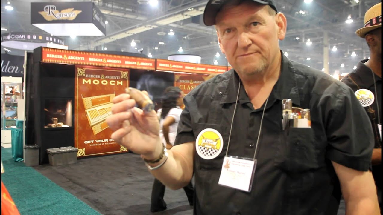 Tony Marino lighting his first Football Cigar at the IPCPR 2011 in Las ...
