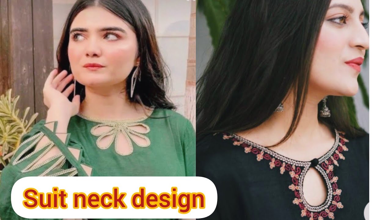Stylish and trendy Neckline design | churidar golar design | Suit neck ...