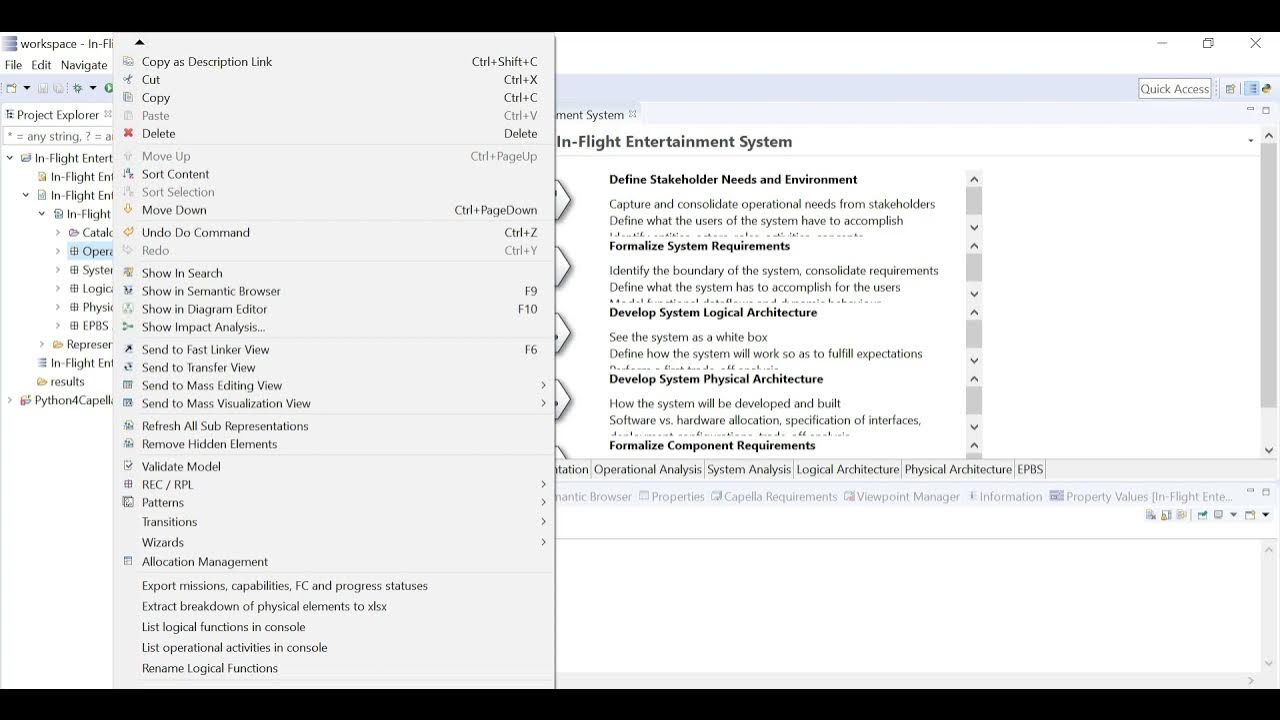 Python4Capella Add-on - Demonstration of use cases 1. Operational ...