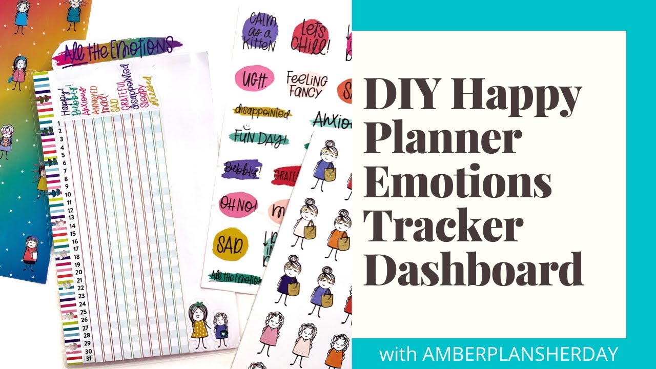 DIY Happy Planner Emotions Tracker Dashboard - YouTube