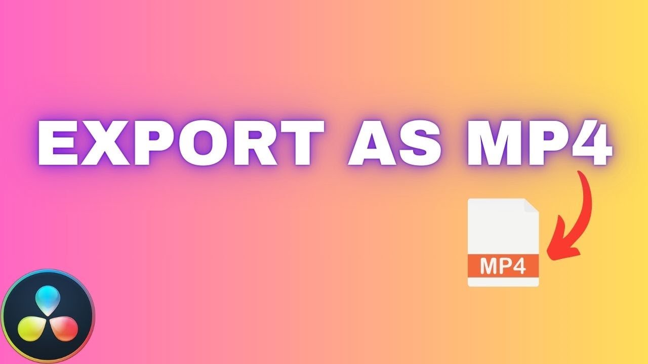 How to Save and Export Video as MP4 in DaVinci Resolve - YouTube