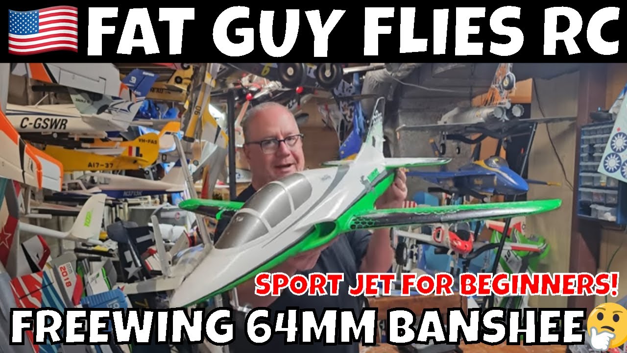 FREEWING 64MM BANSHEE SPORT JET REVIEW! by FGFRC #aviation #rcjets #rc ...