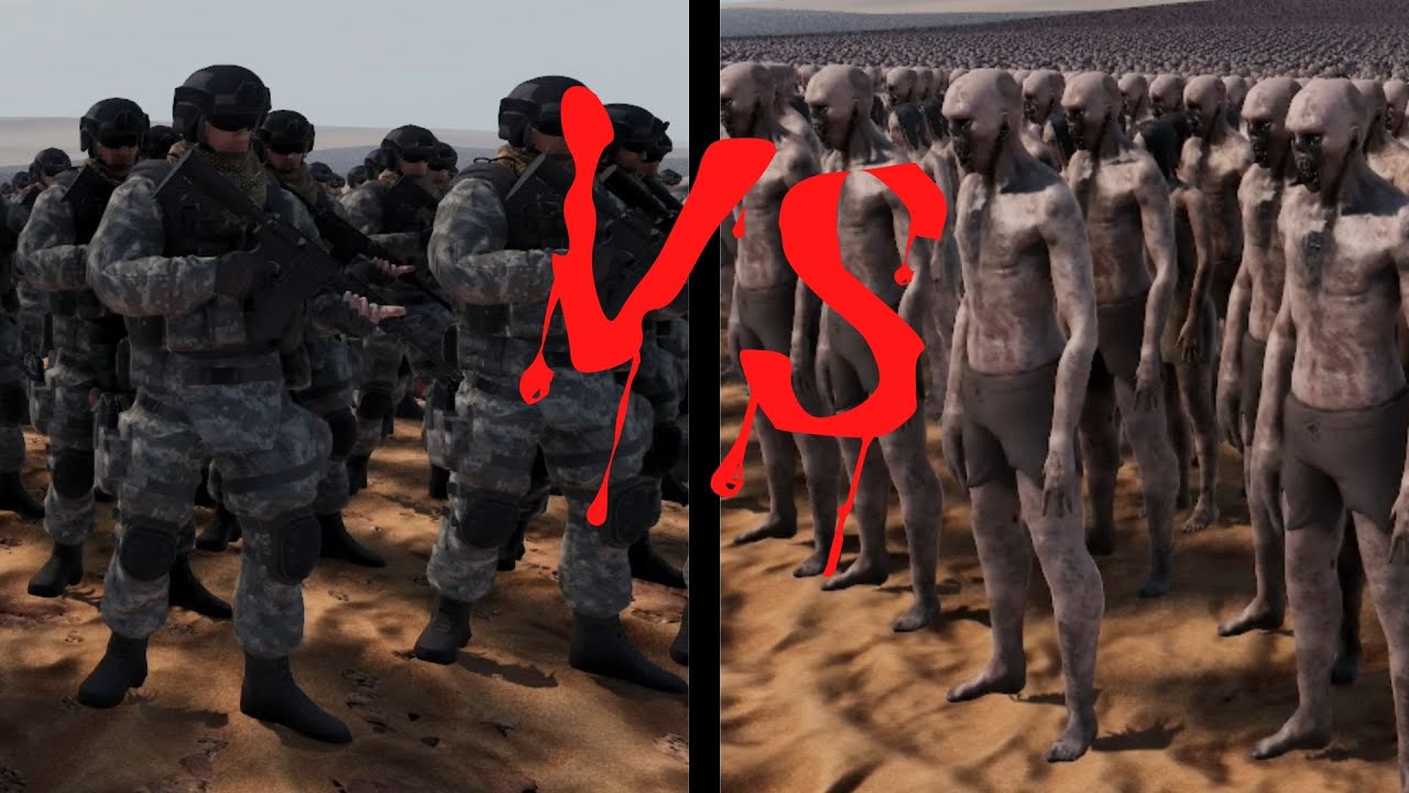 US ARMY SURROUNDED BY 2 MILLION ZOMBIES - BATTLE SIMULATOR - YouTube