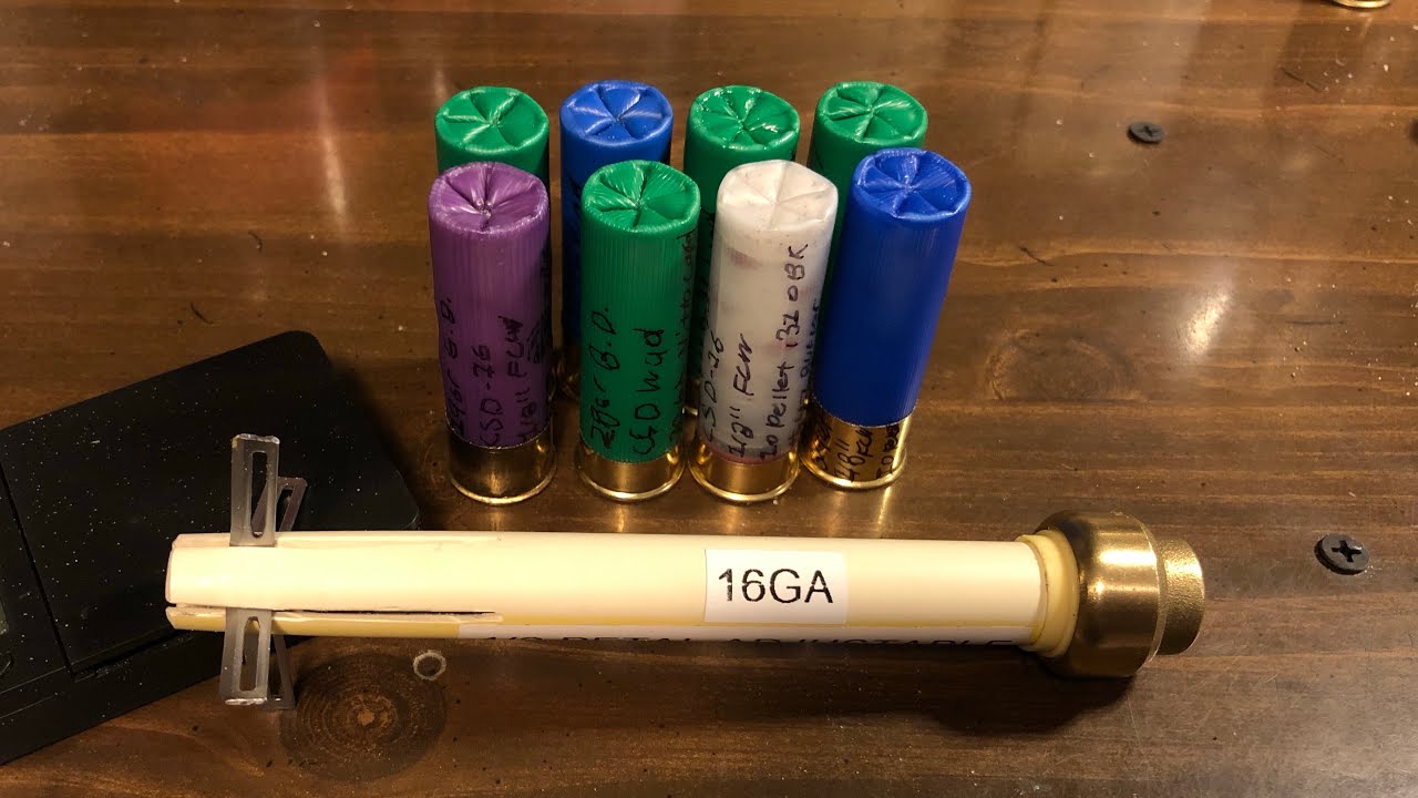 16 Gauge Buckshot With CSD Wads - YouTube