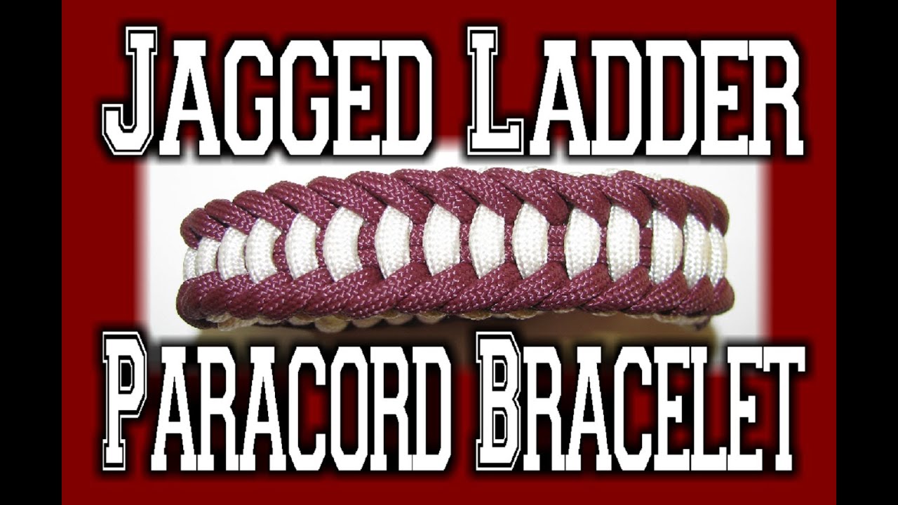 How to Make A Paracord Jagged Ladder Bar Bracelet - YouTube