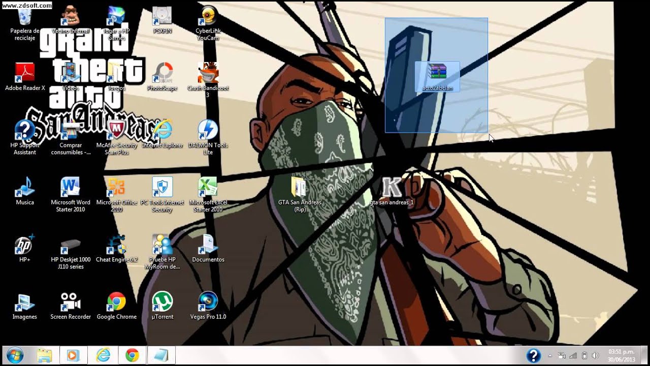 Descargar GTA San Andreas (RIP) y como jugar en modo ventana (Loquendo ...