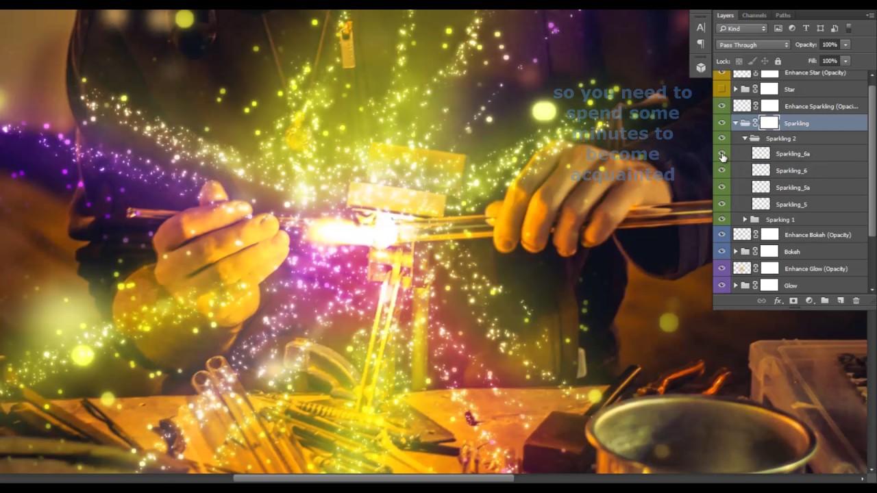 Sparkling Effects detail tutorial - YouTube