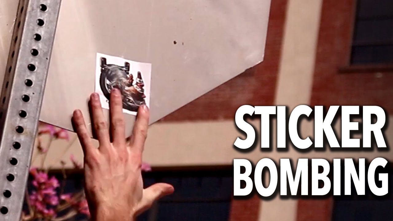 Sticker Bombing to "Space Jam" - YouTube