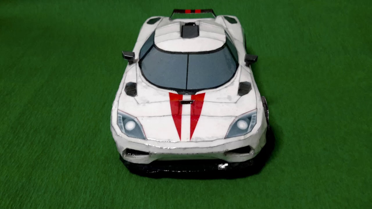 Koenigsegg Agera Papercraft - YouTube