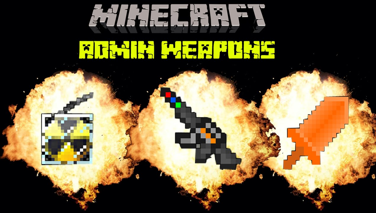 Minecraft Mod Showcase: Admin Weapons | MOST DESTRUCTIVE MOD EVER ...