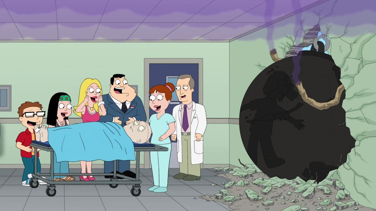 American Dad - Jeff's brain dead! - YouTube