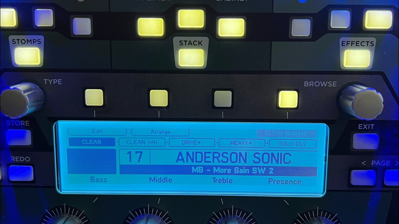 New Preset On My Kemper Profiler Using My Anderson Guitar Youtube