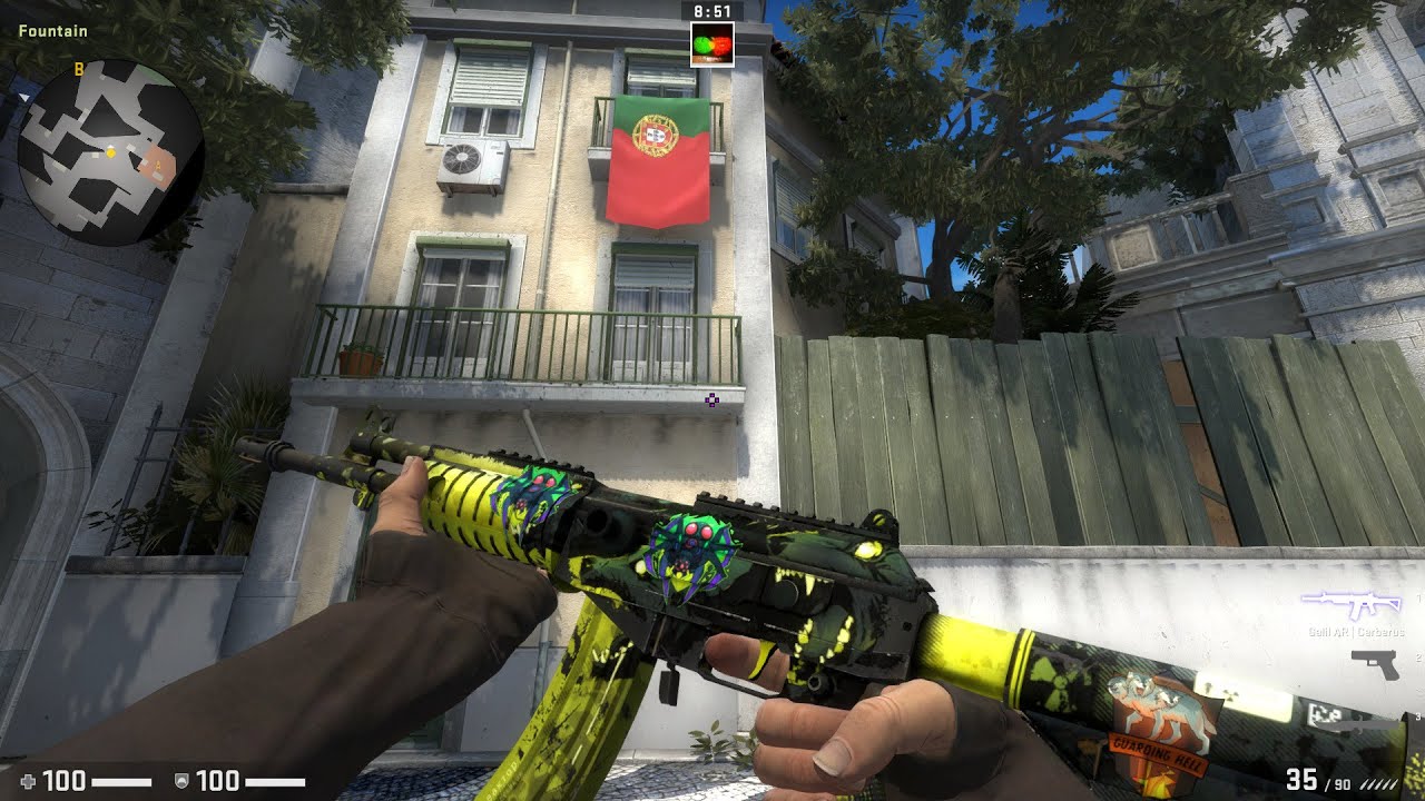 CSGO Galil AR Cerberus Well Worn - YouTube