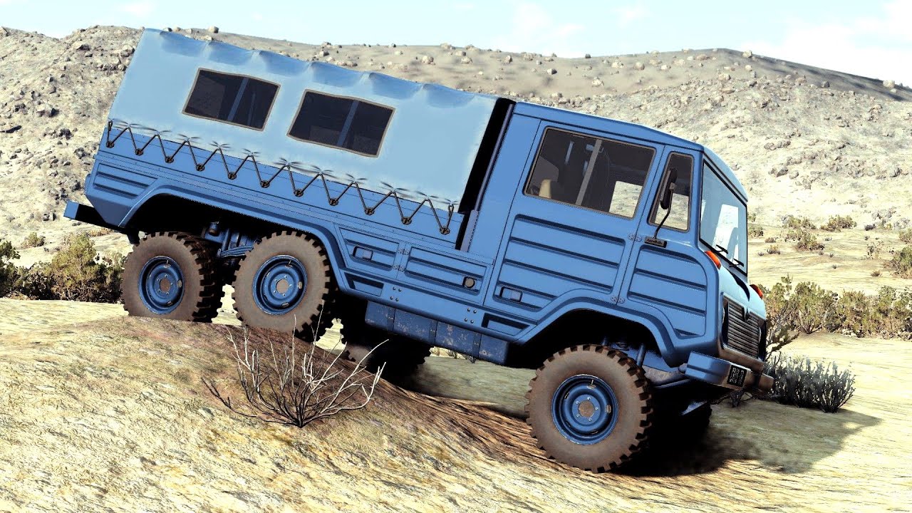 Beamng Drive Update - Autobello Stambecco 6x6 Truck Off Road - YouTube