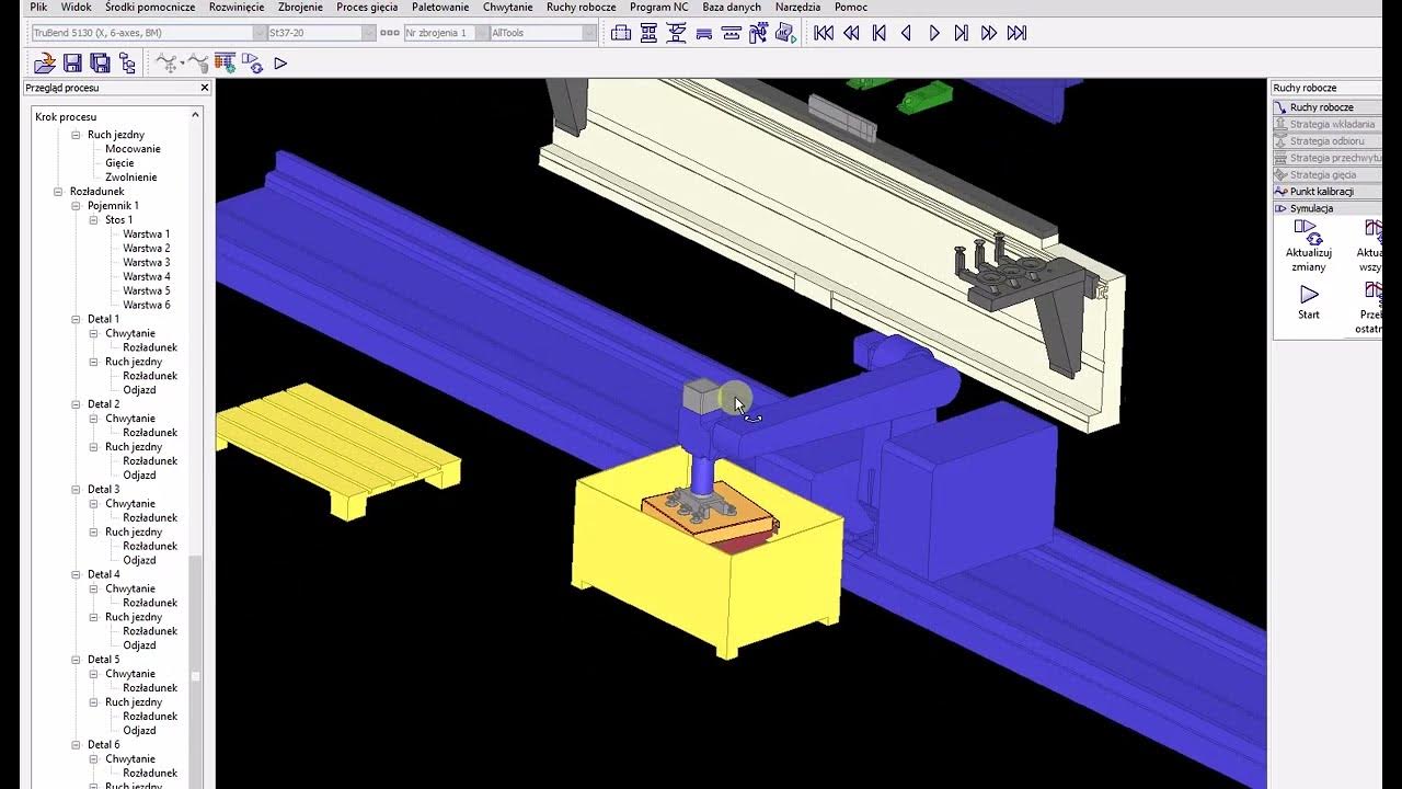 TruTops Bend - Proces symulacji gięcia z na prasie z BendMaster z ...